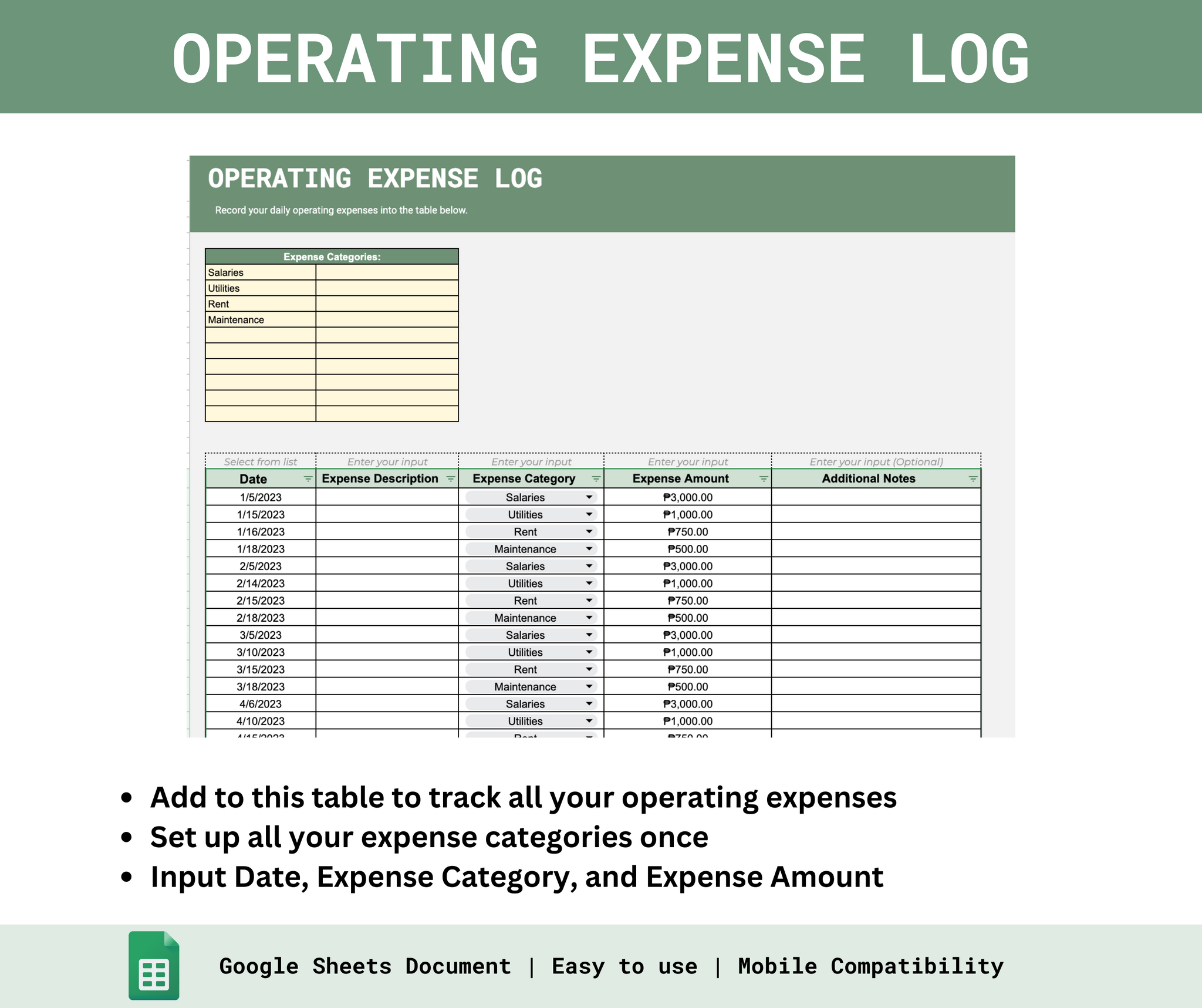 Ingredients-Based Inventory Management System – Spreadsheets PH