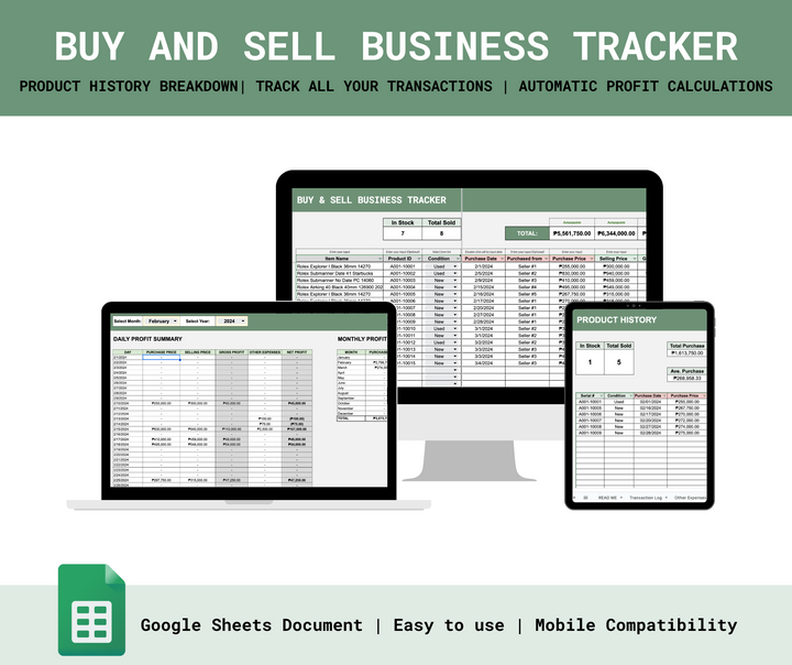 Products – Spreadsheets PH