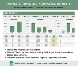 Check Monitoring Template – Spreadsheets PH