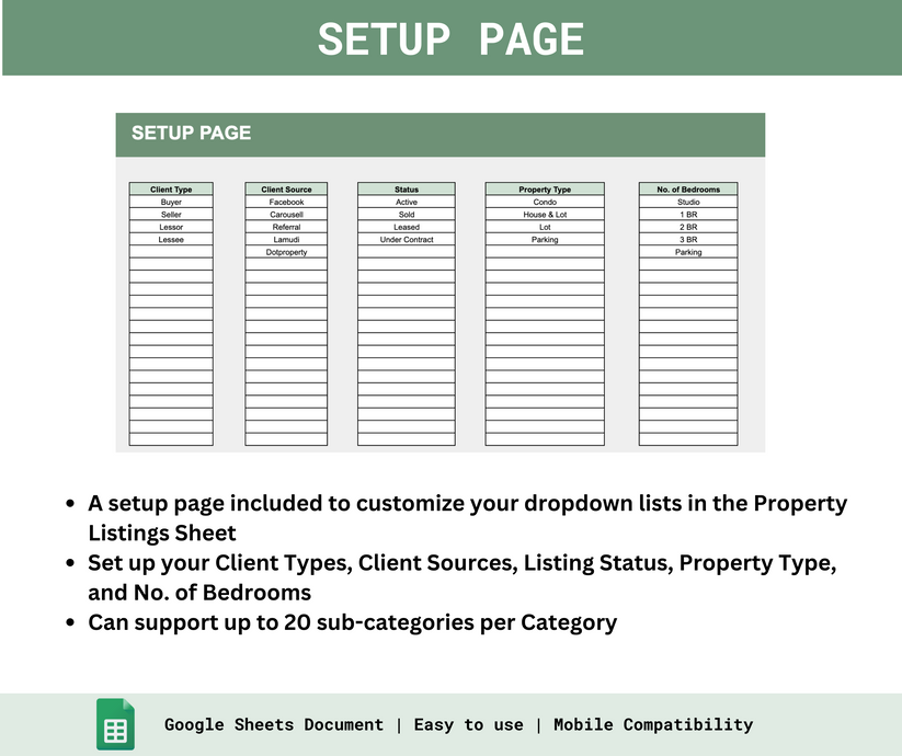 Real Estate Agent Sales Tracker – Spreadsheets PH