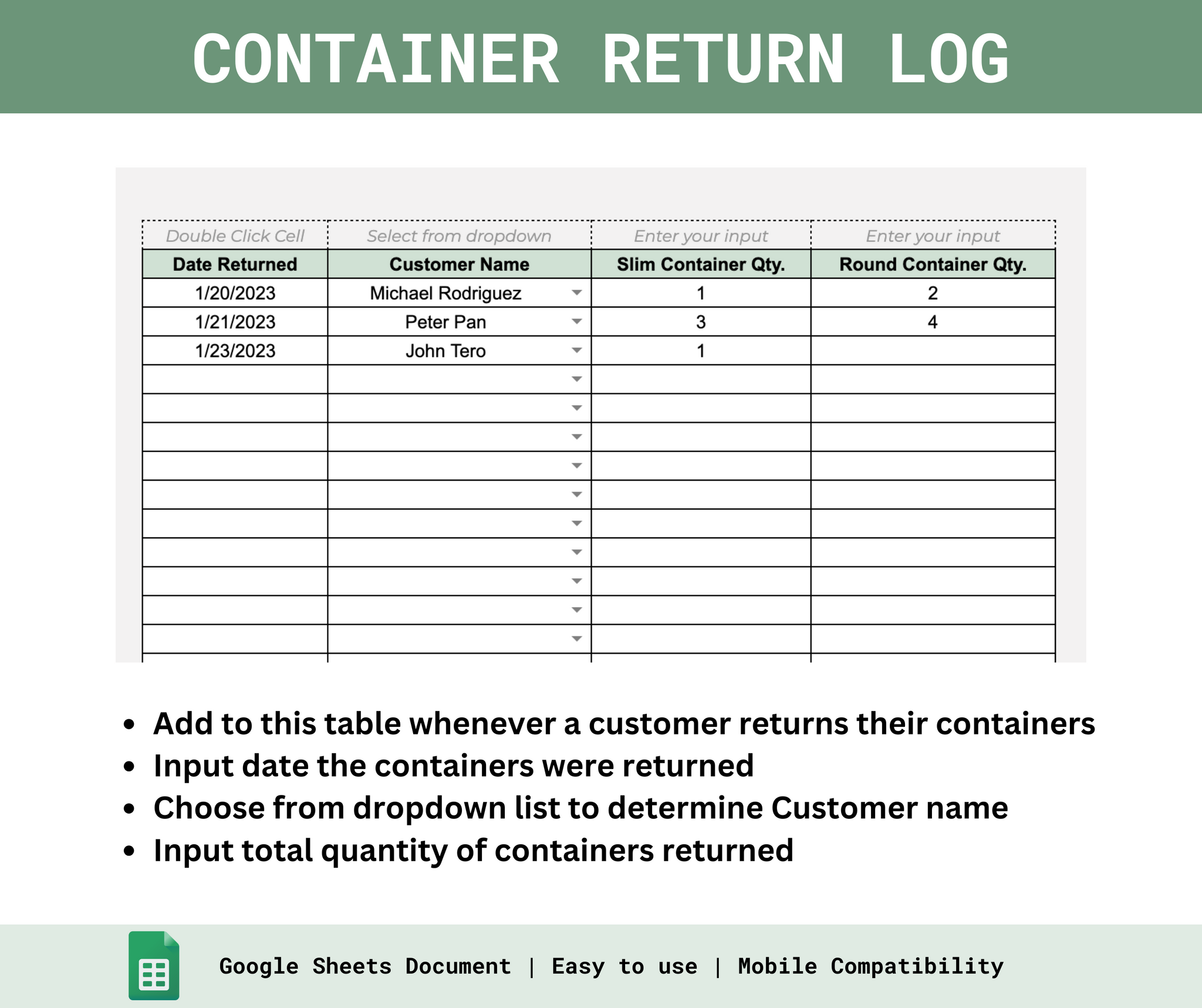 Water Refilling Station Sales & Inventory Tracker – Spreadsheets PH