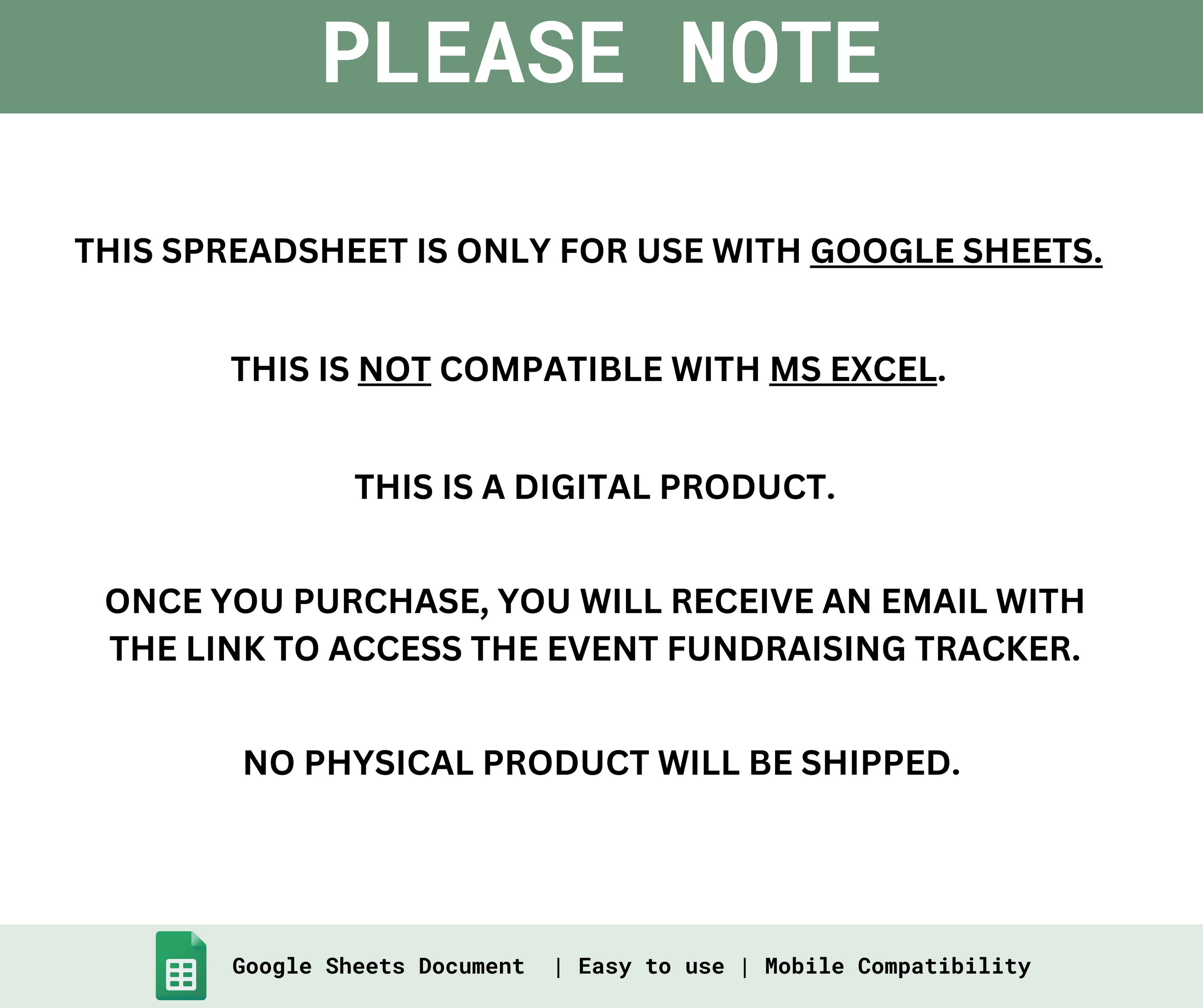 Event Fundraising Tracker – Spreadsheets PH