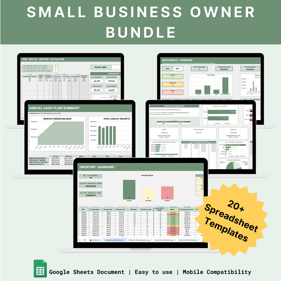 Lending Business Tracker – Spreadsheets PH