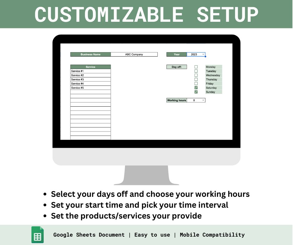 Client Appointment Tracker – Spreadsheets PH