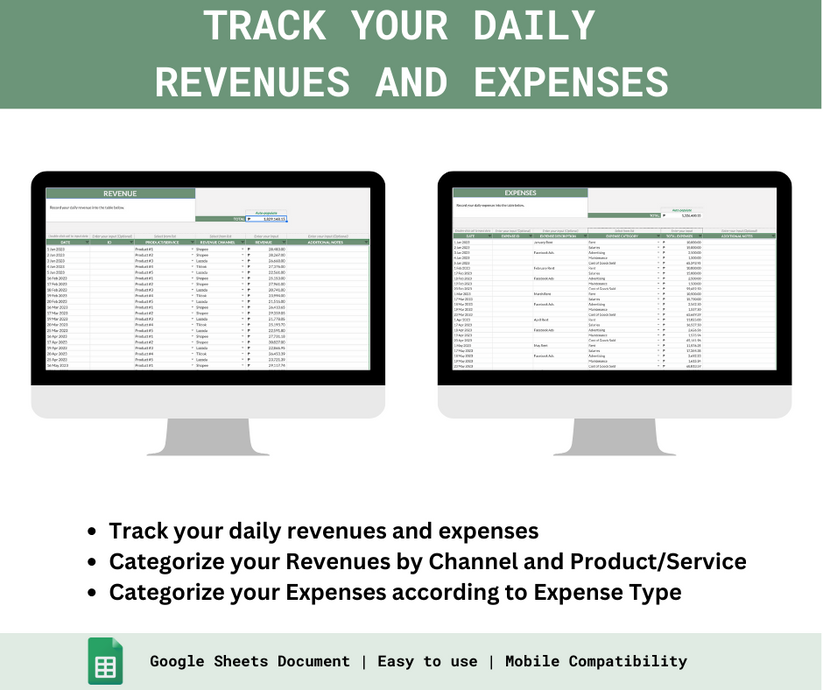 The Ultimate Small Business Profit & Loss Tracker – Spreadsheets PH