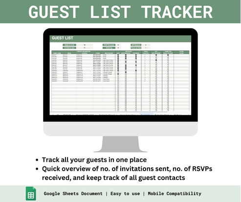 Event Planner Spreadsheet – Spreadsheets PH