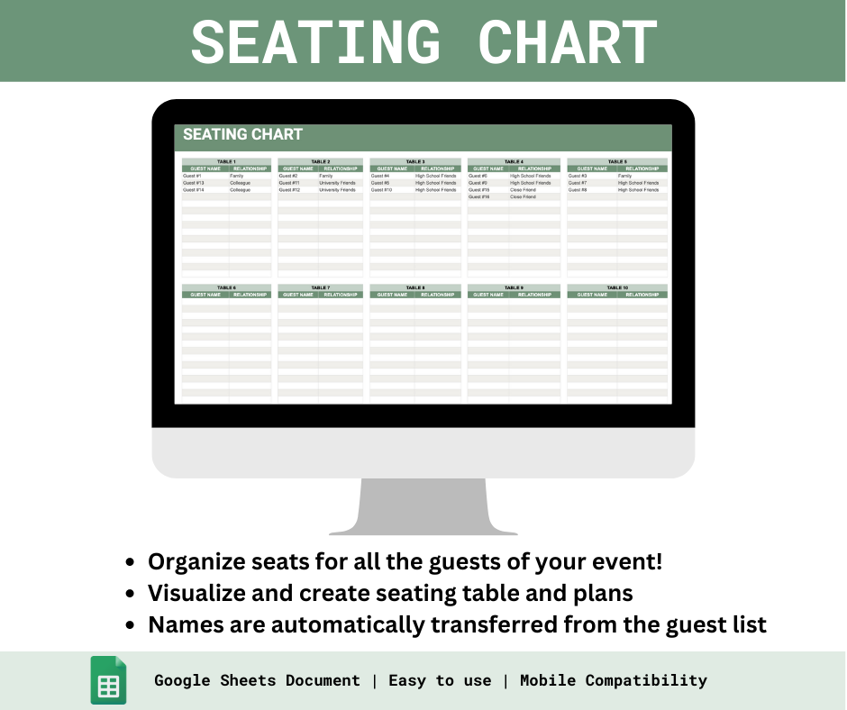 Event Planner Spreadsheet – Spreadsheets PH
